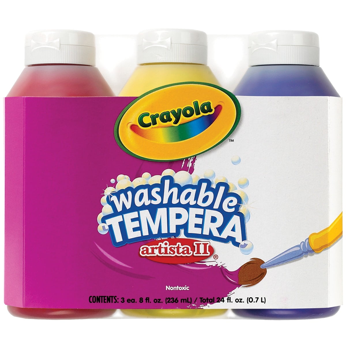 Crayola 3 count 8 ounce Artista II Primary Color Set - Walmart.com