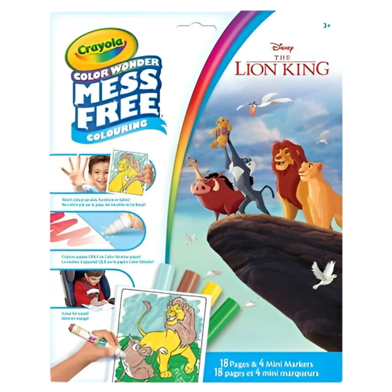 disney mystery coloring book lion king