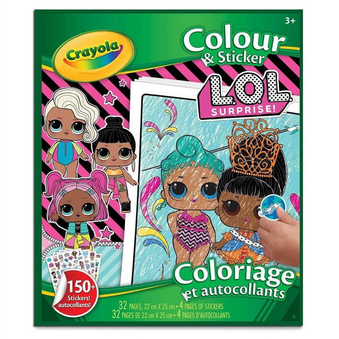Crayola 30390890 LOL Surprise Color & Sticker Book - Walmart.com