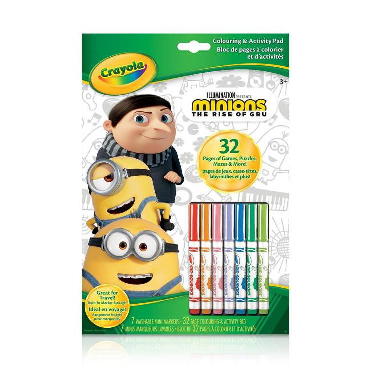 Crayola 30391625 Minions the Rise of Gru Coloring & Activity Book ...