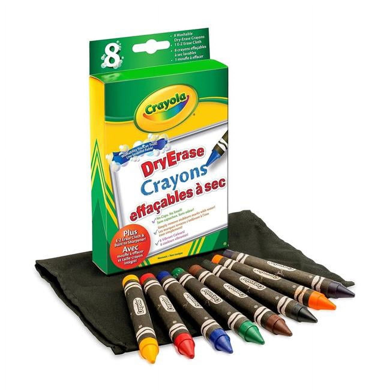 Crayola 30393060 Dry Erase Crayons, Assorted Color - 8 Count - Walmart.com