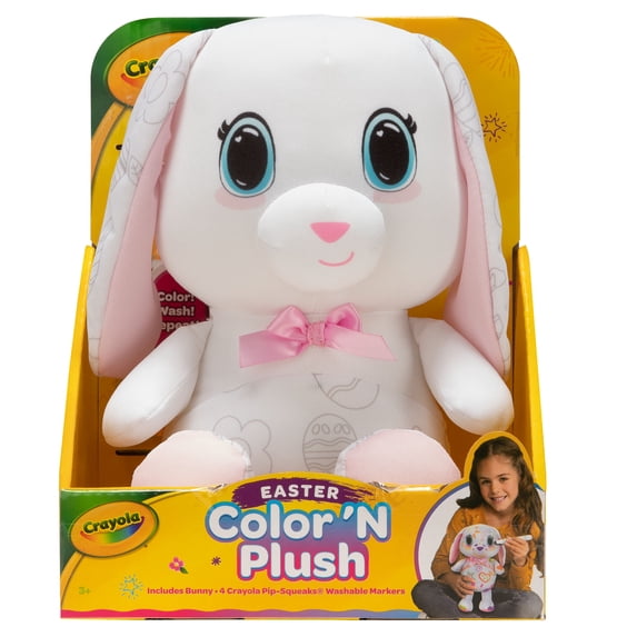 Crayola Easter Color N Plush Bunny, 8-Inch Stuffed Toy, Washable ...