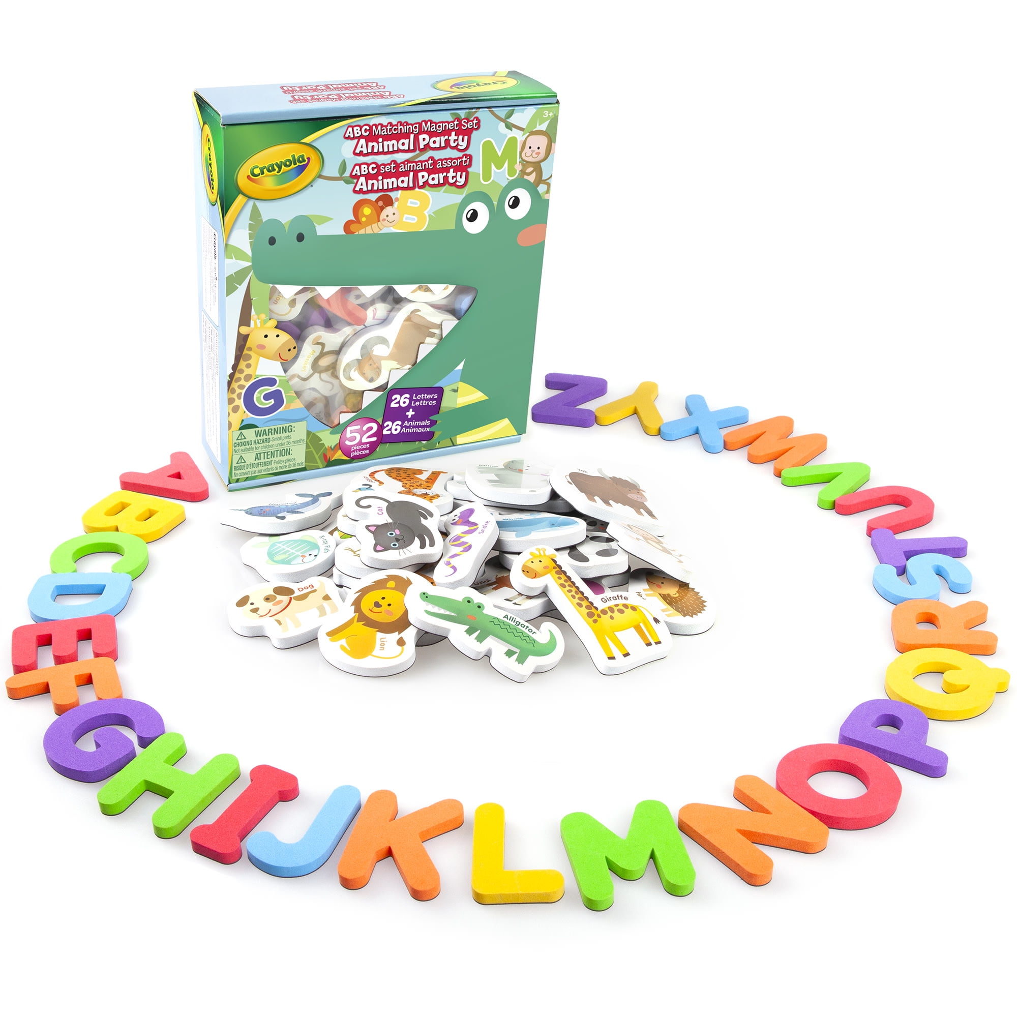 Crayola: ABC Animal Party Matching Magnet Set - Walmart.com