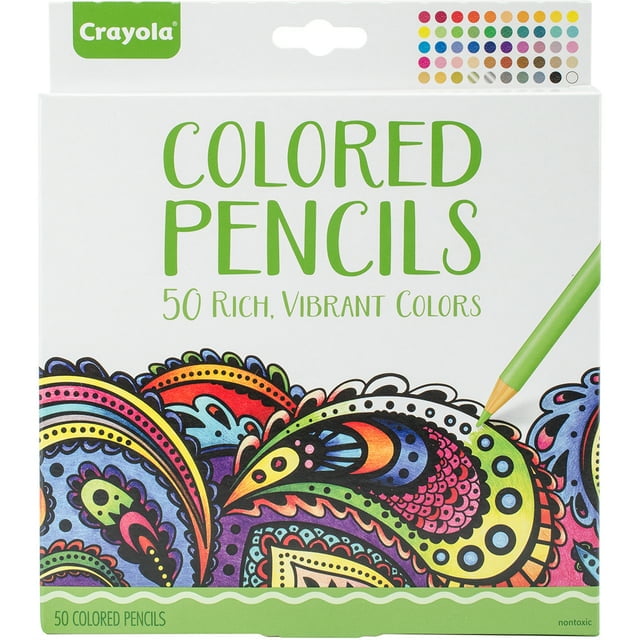 Crayola Adult Colored Pencils, 50 Count Adult Colored Pencils, 50 Count ...