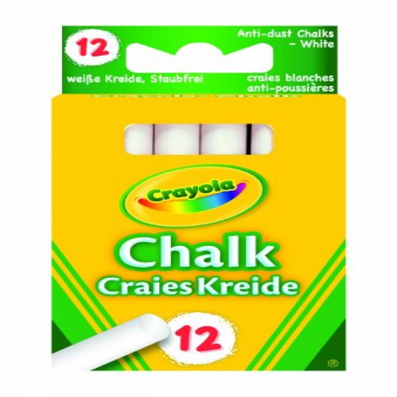 Crayola - Anti Dust White Chalk - Walmart.com