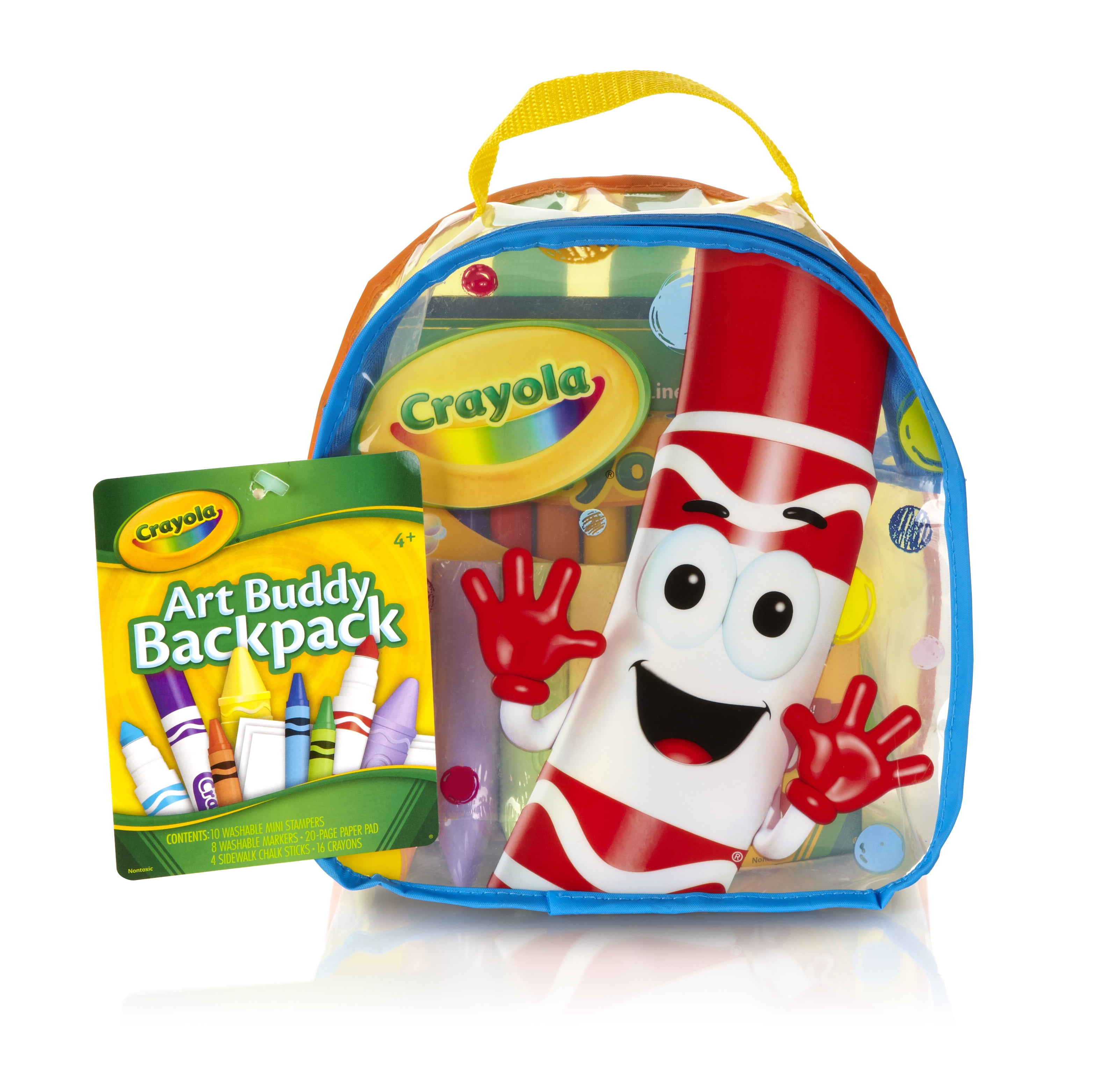 Crayola Clear Backpack, 40 Piece Art Supplies Kit for Kids, Crayons ...