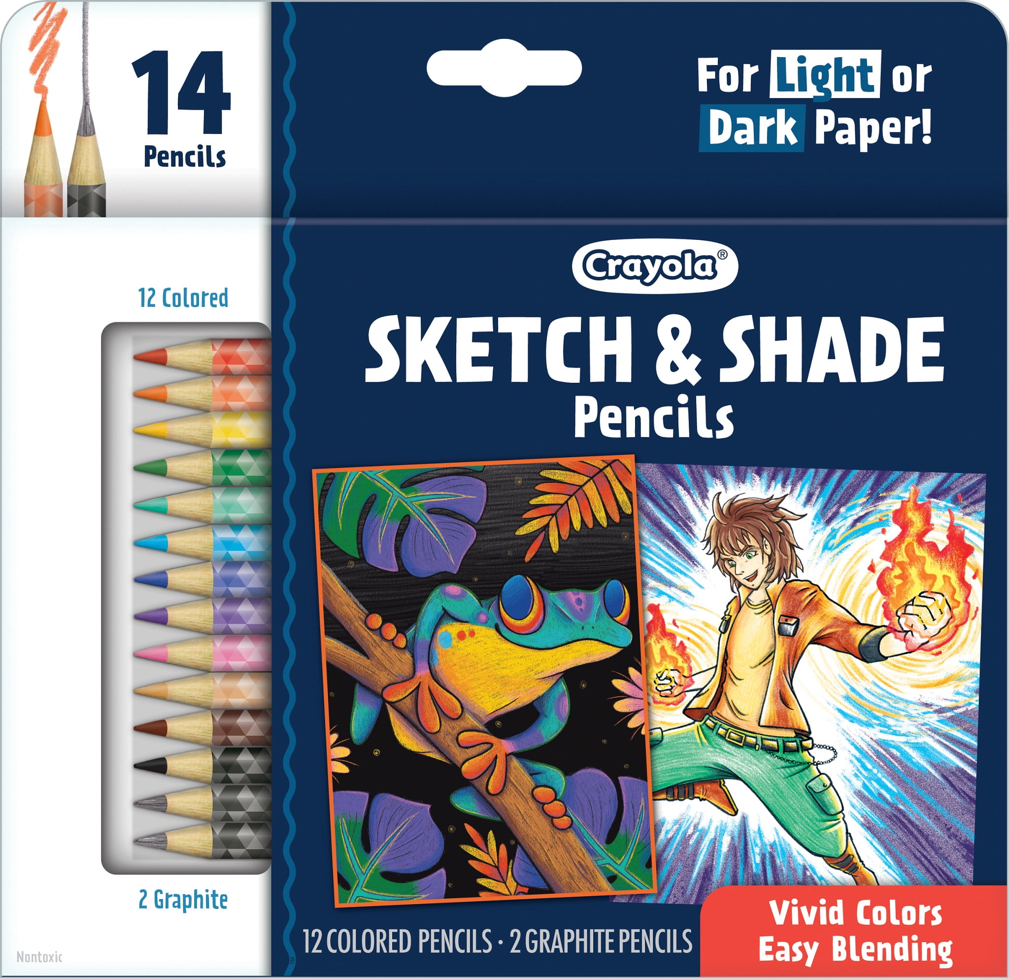 Sketch and Shade Doodle Pencils, 14 count - Walmart.com