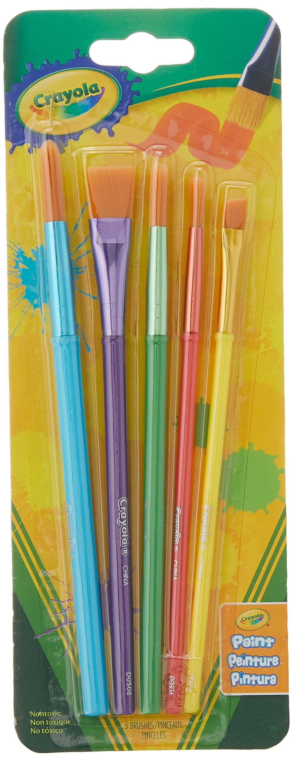 Crayola Art and Craft Brush Set, 5 Count - Walmart.com