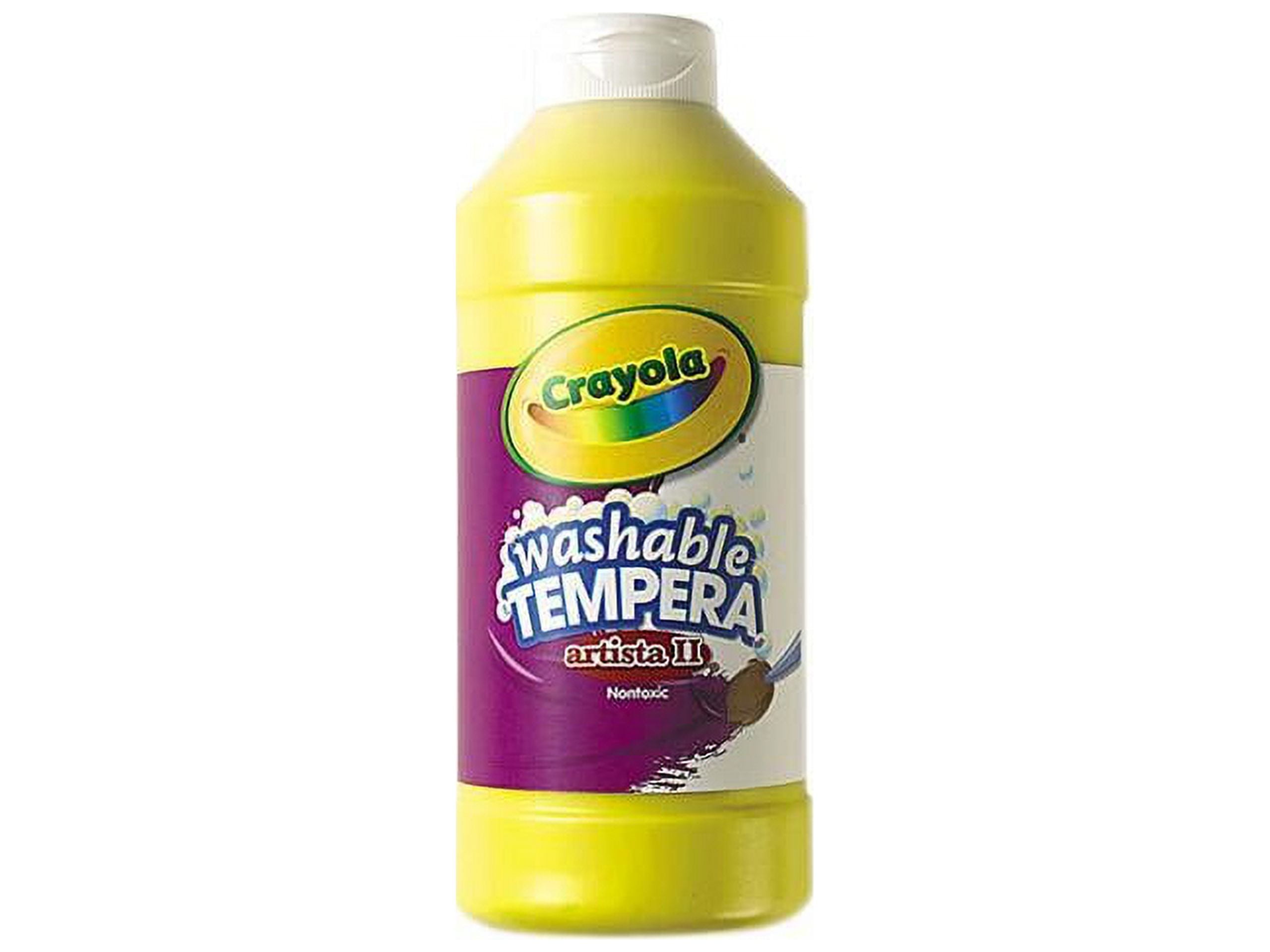 Crayola Artista II Washable Tempera Paint, Pint, Yellow - Walmart.com