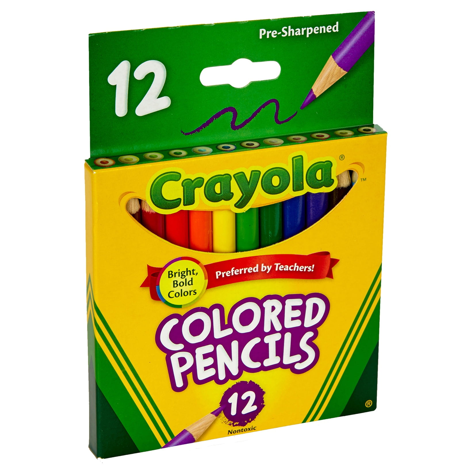 Crayola 68-4012, 12-Count Assorted Colors Colored Pencils (Pack of 12 ...