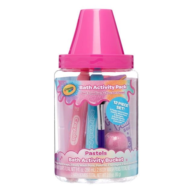 Crayola Bath Activity Pack, Pastels, 12 Pieces - Walmart.com
