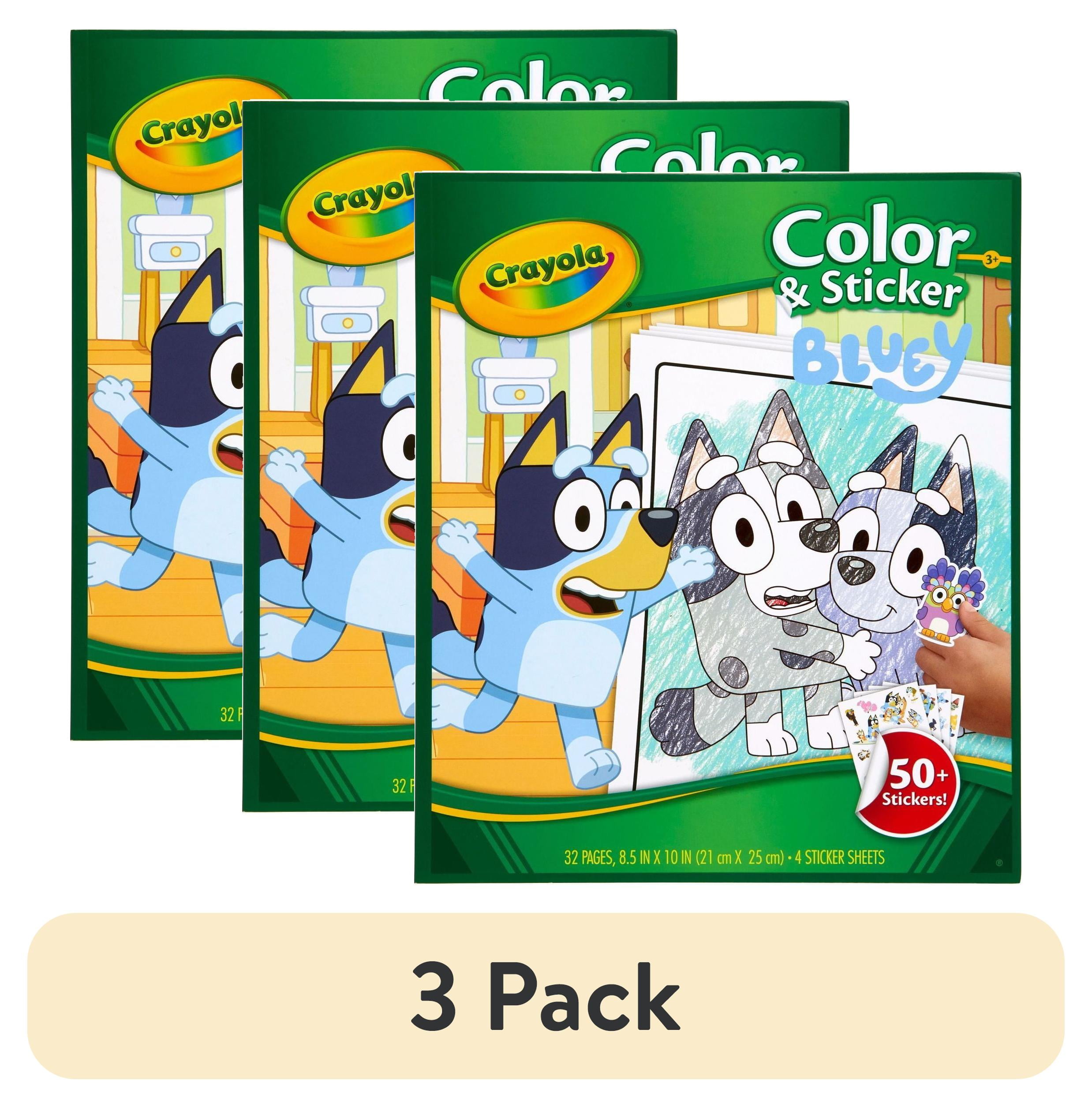 (3 pack) Crayola Bluey Color & Sticker Activity, 32 Coloring Pages ...