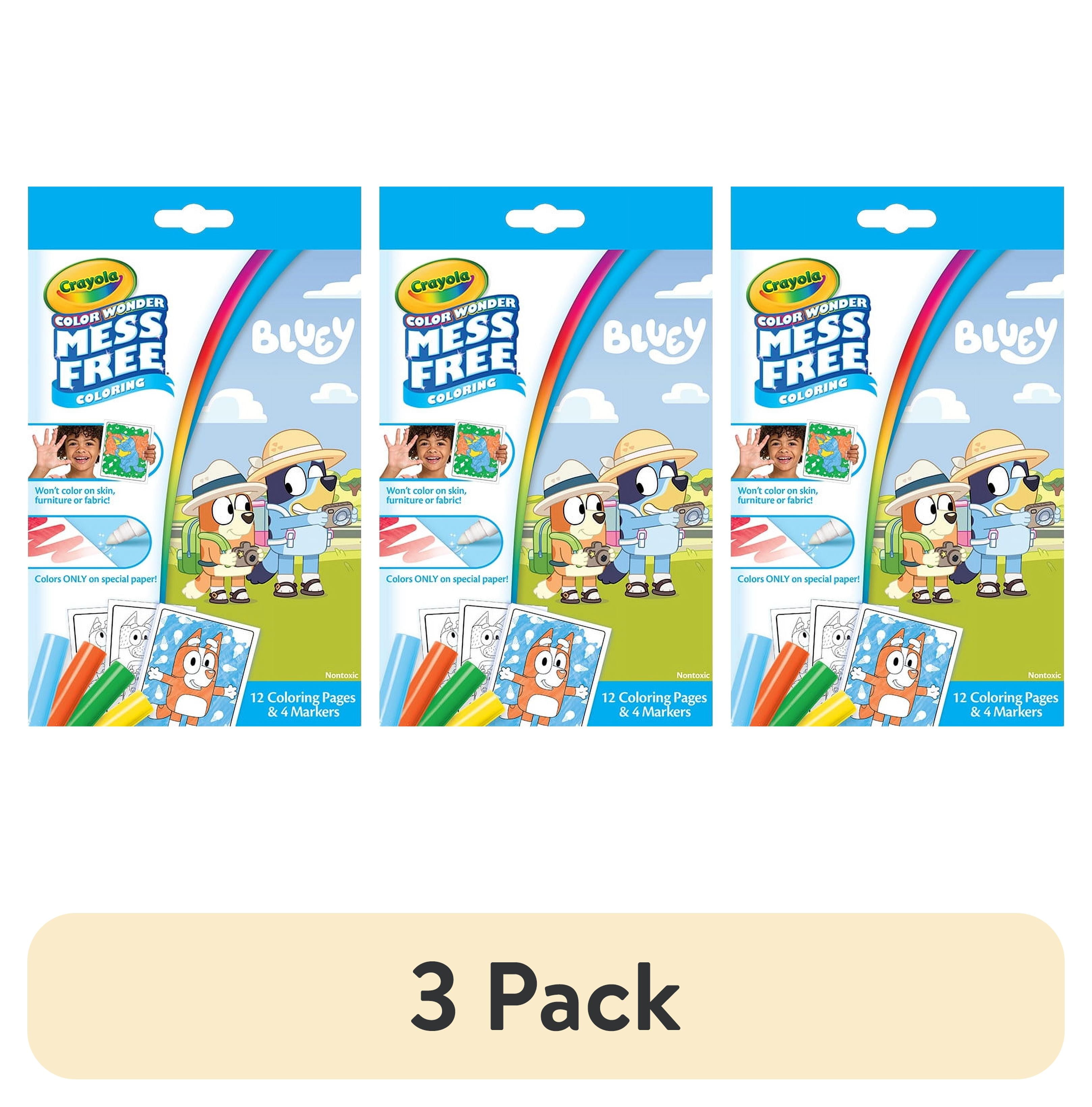 (3 pack) Crayola Bluey Color Wonder Mini Box Set, Toddler Craft, 12 Pgs ...