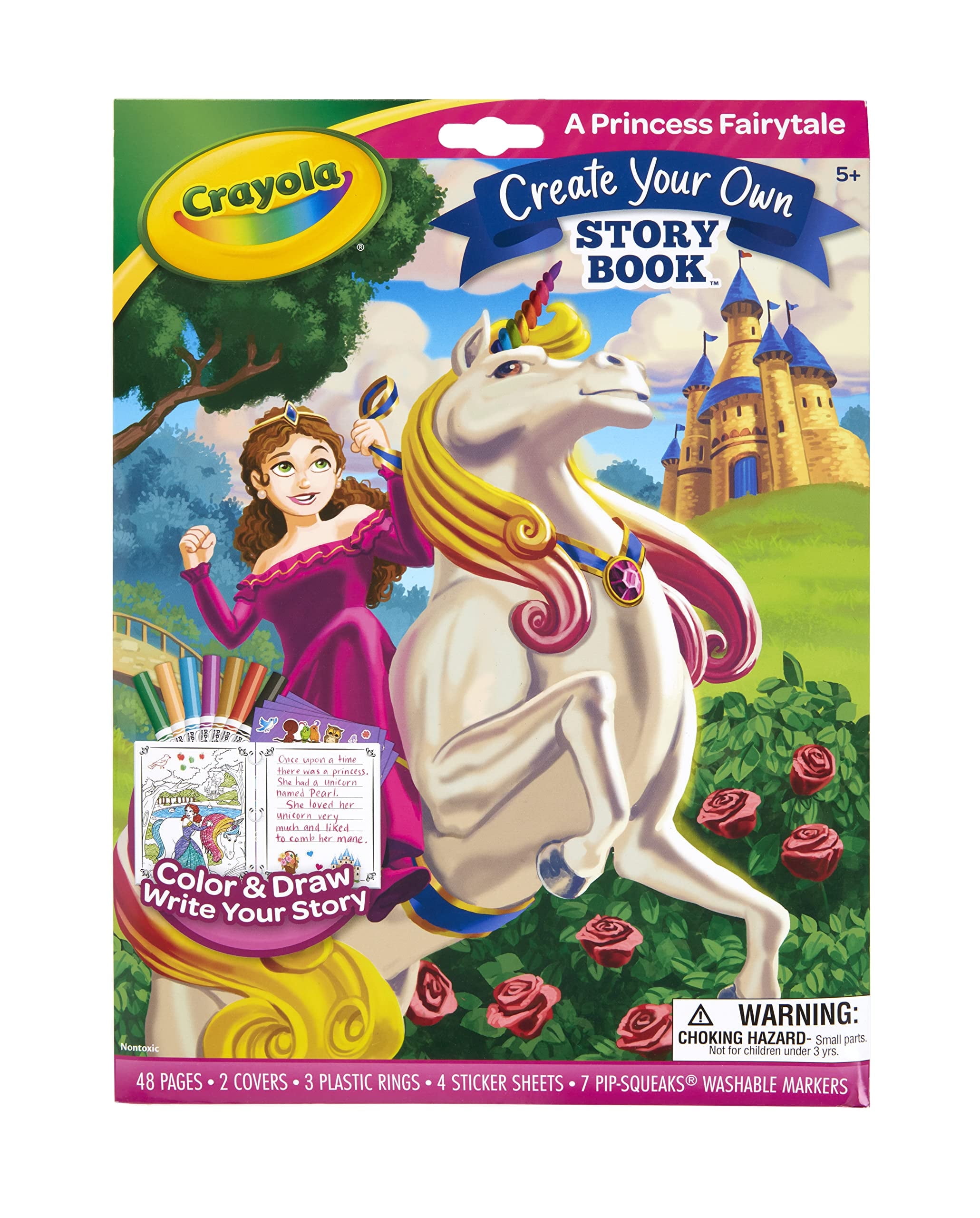 Crayola Book Making Kit for Kids, Create Your Own Fairytale Storybook ...