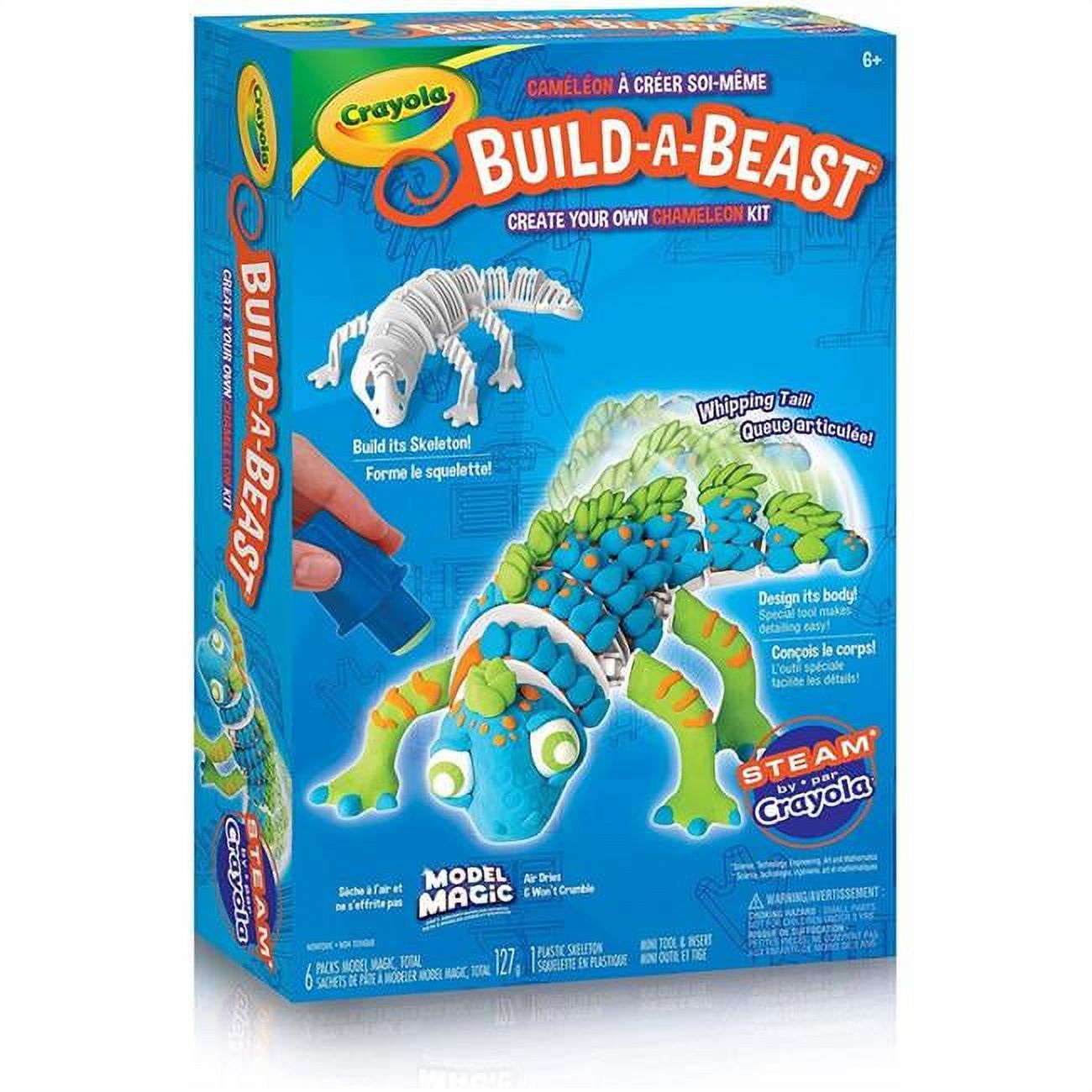 Crayola Build-A-Beast Craft Kit - Chameleon - Walmart.com