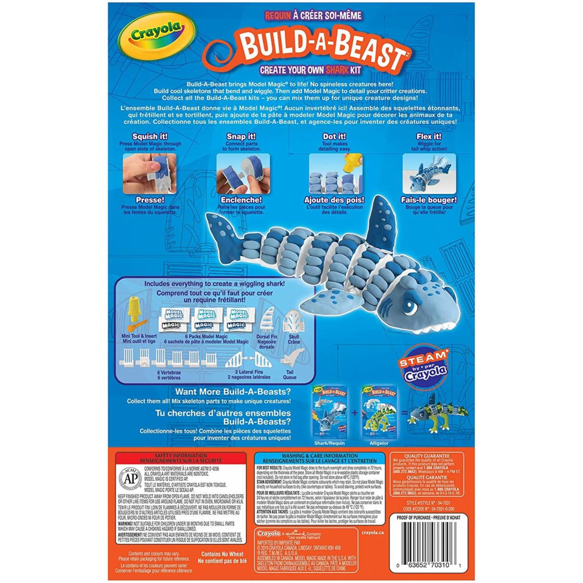 Crayola Build-A-Beast Craft Kit - Shark - Walmart.com