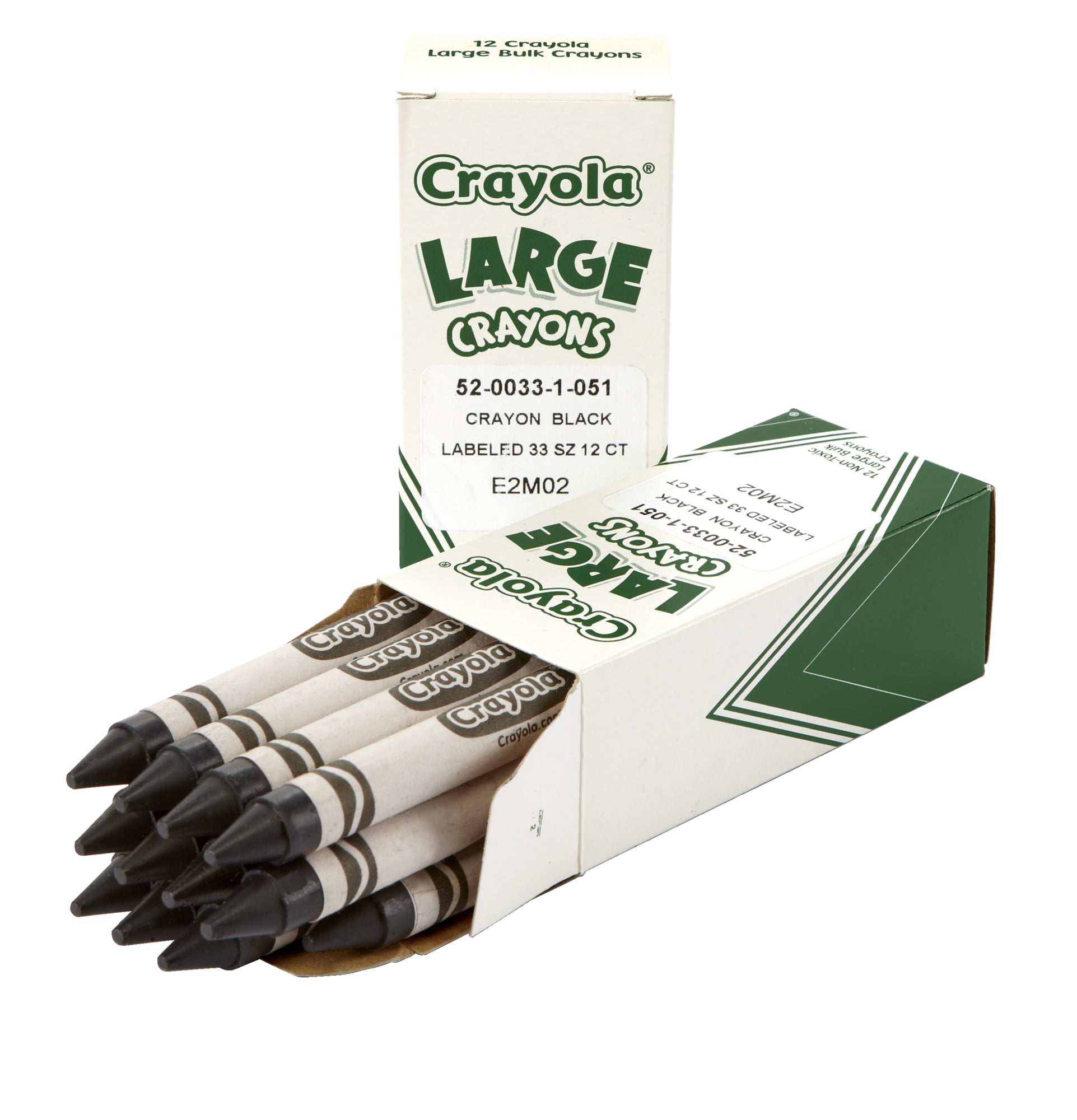 Crayola Large Crayon Refills, Black, Pack of 12 - Walmart.com