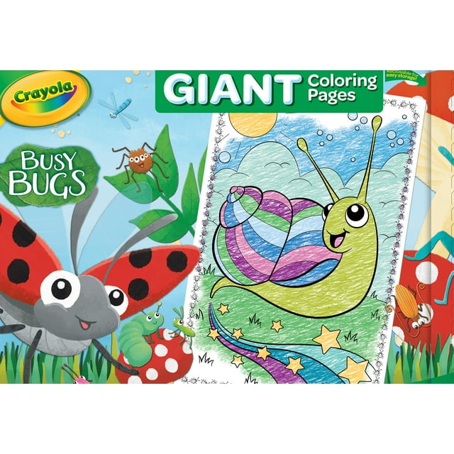 Crayola: Busy Bugs Giant Coloring Book, Book 1 (Paperback) - Walmart ...