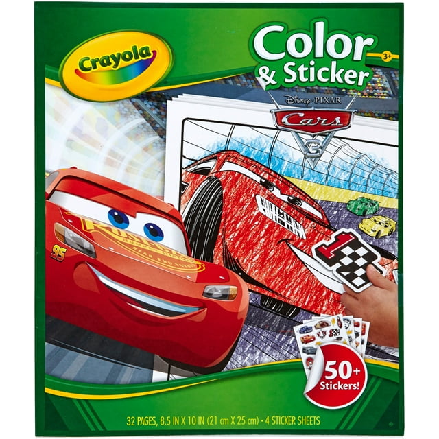 Crayola Cars 3 Color & Sticker Book, 32 Pages - Walmart.com