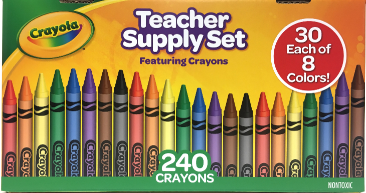 Crayola Classic Crayons, Back to School Supplies for Kids, 8 Ct, Art ...