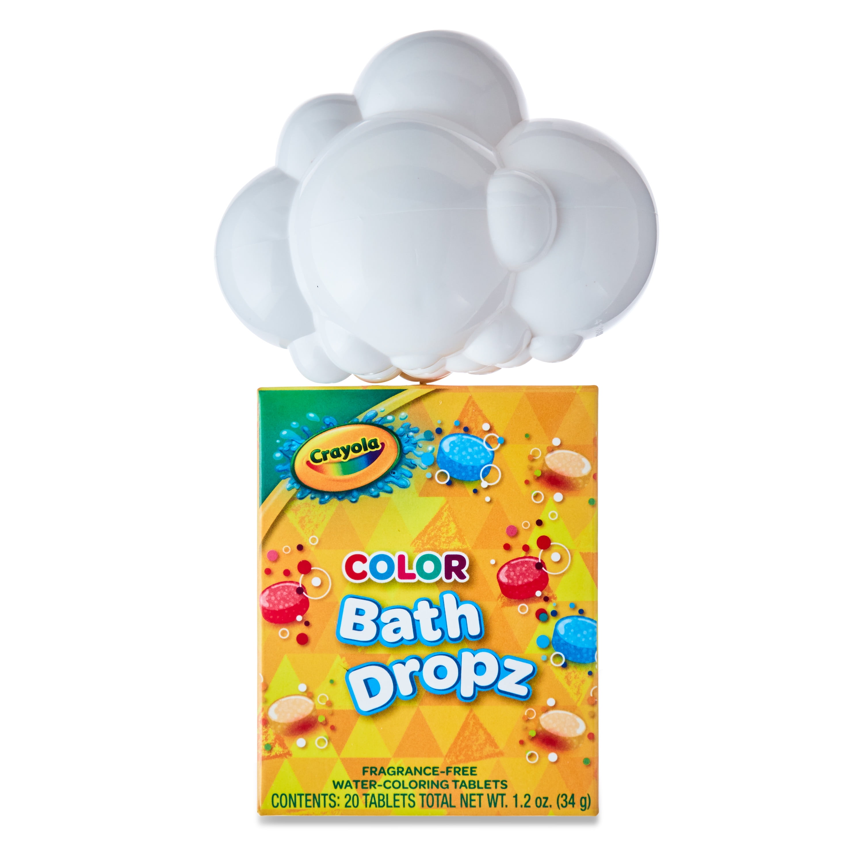 Crayola Cloud Bath Dropz, Fragrance-Free, 20 Tablets, Child Age 3 ...