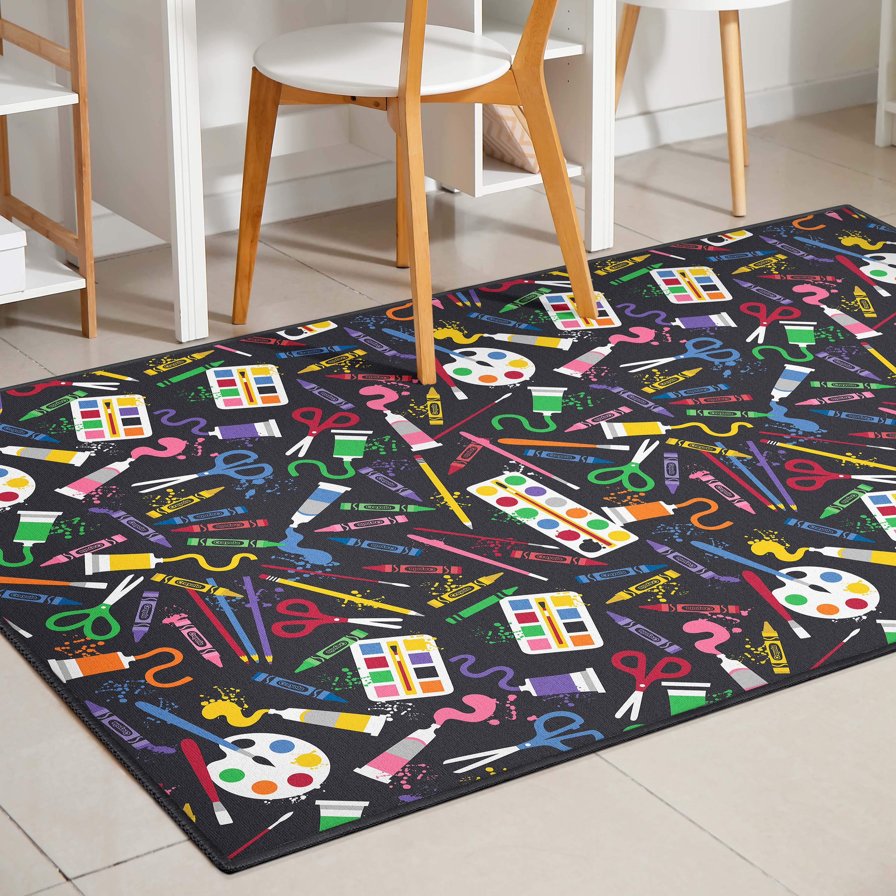 Crayola Collection Area Rug - Colorful & Washable - Walmart.com