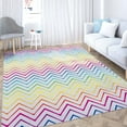 Crayola Collection By Well Woven Zig Zag Multicolor 5' x 7' Area Rug ...