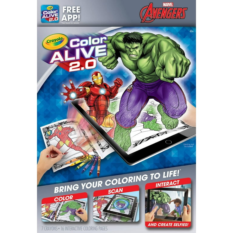 crayola color alive action coloring pages