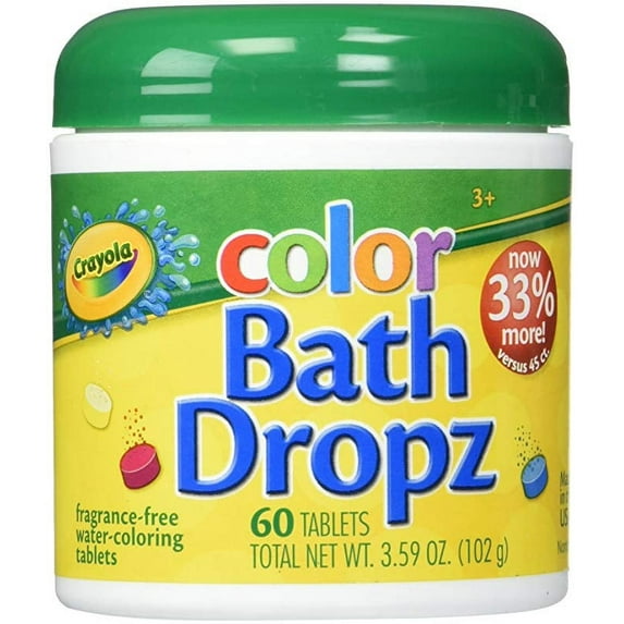 Crayola Color Bath Dropz 3.59 Ounce - 60 Tablets - Walmart.com