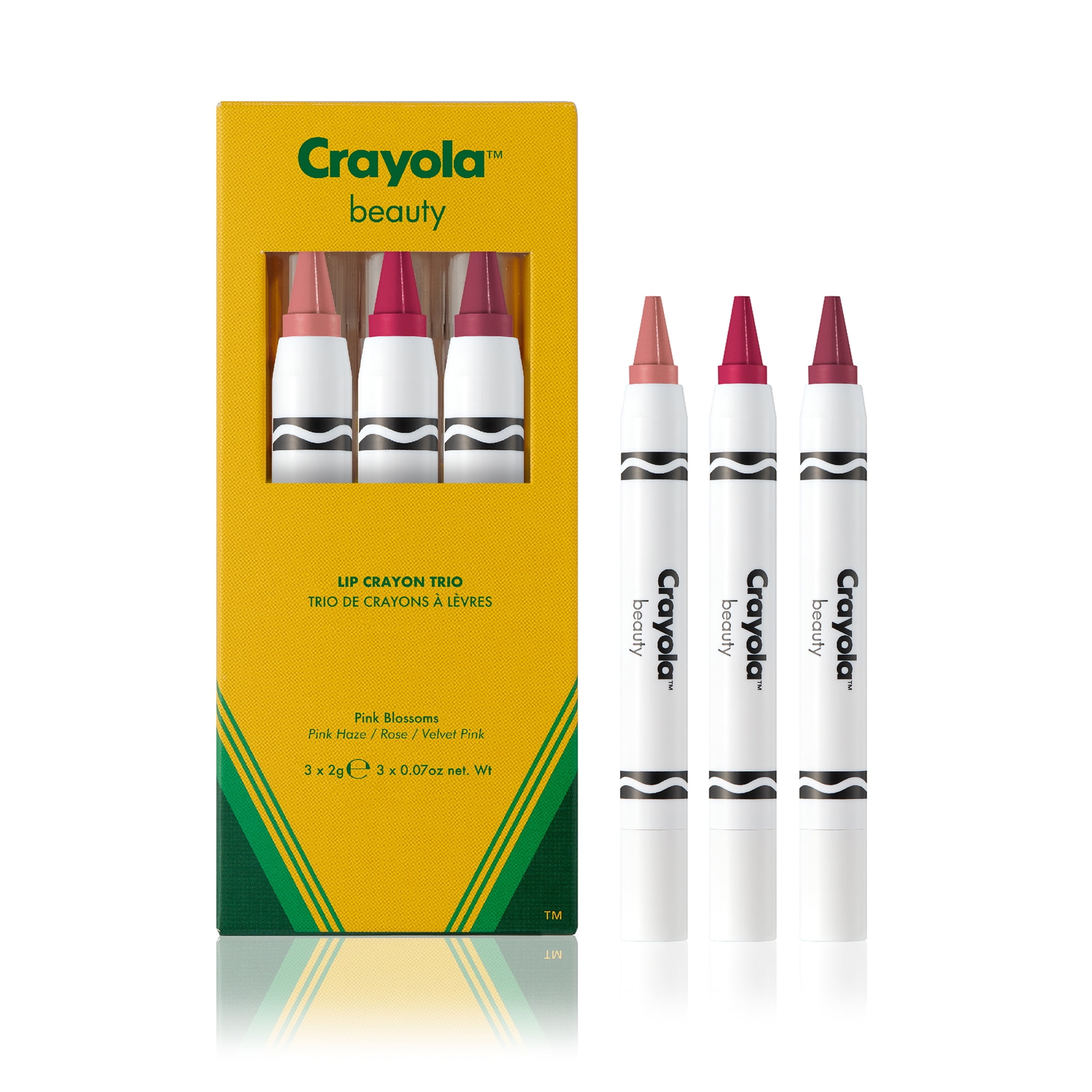 Crayola Color Crayon Trio - Pink Blossoms 3 x 0.07 oz Lipstick ...