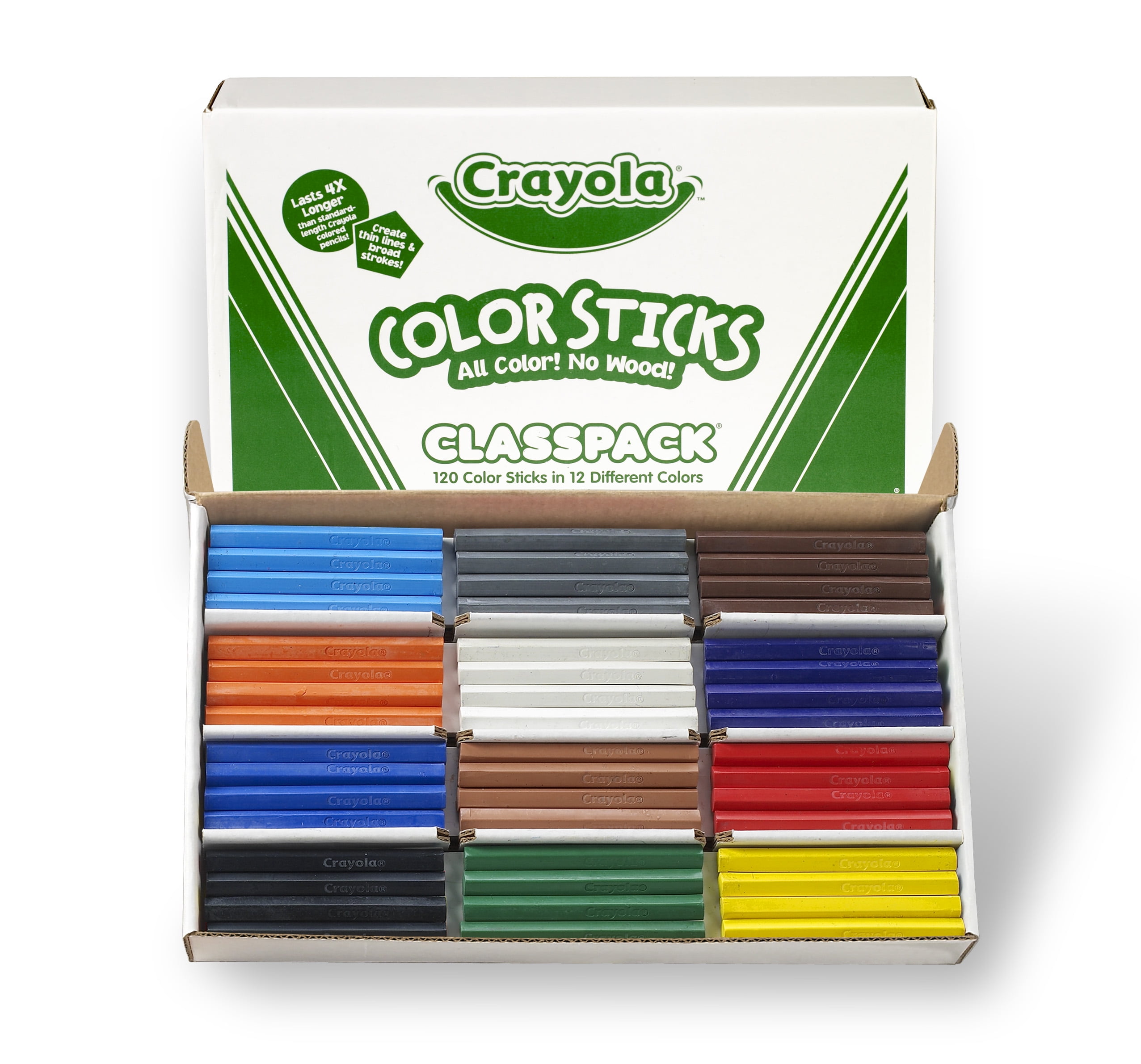 Cryola Color Sticks Classpack , 120-count in 10 colors - Walmart.com
