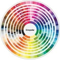 Crayola Color Wheel 6'7" Round Multicolor Area Rug by Well Woven ...