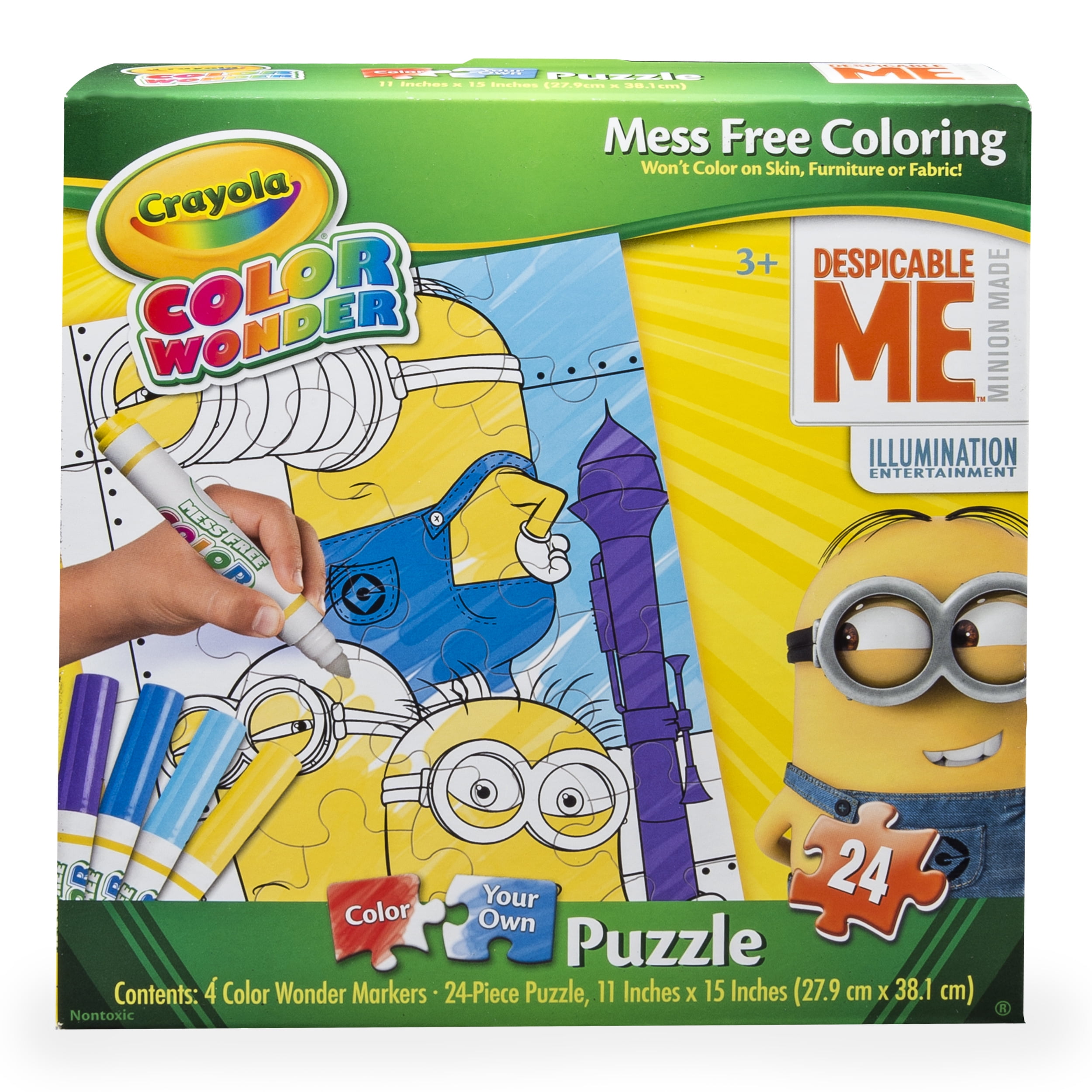 Crayola Color Wonder Despicable Me Color Your Own 24 Piece Puzzle ...