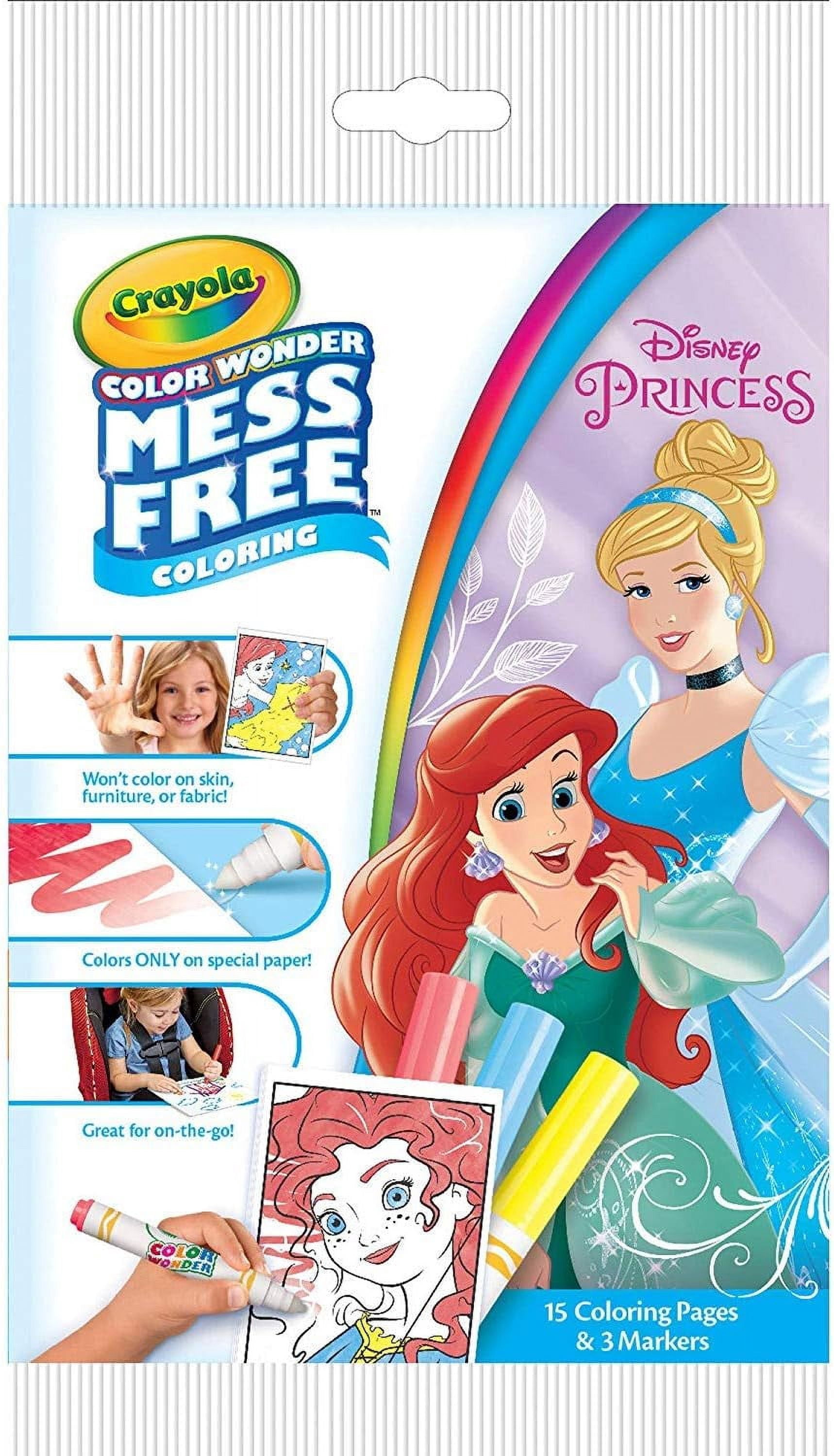 Crayola Color Wonder Disney Princess Mini Marker & Paper Set - Walmart.com