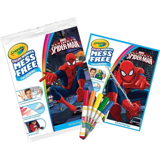 Crayola Color Wonder Mess Free Spiderman 18 Mess Free Coloring Pages ...