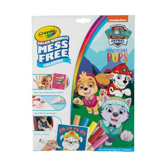 Crayola Kids Set: Paw Patrol Color Wonder, Mess-Free Coloring Pages ...