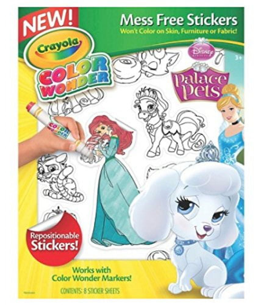 Crayola Color Wonder Stickers, Disney Princess (75-5851) - Walmart.com