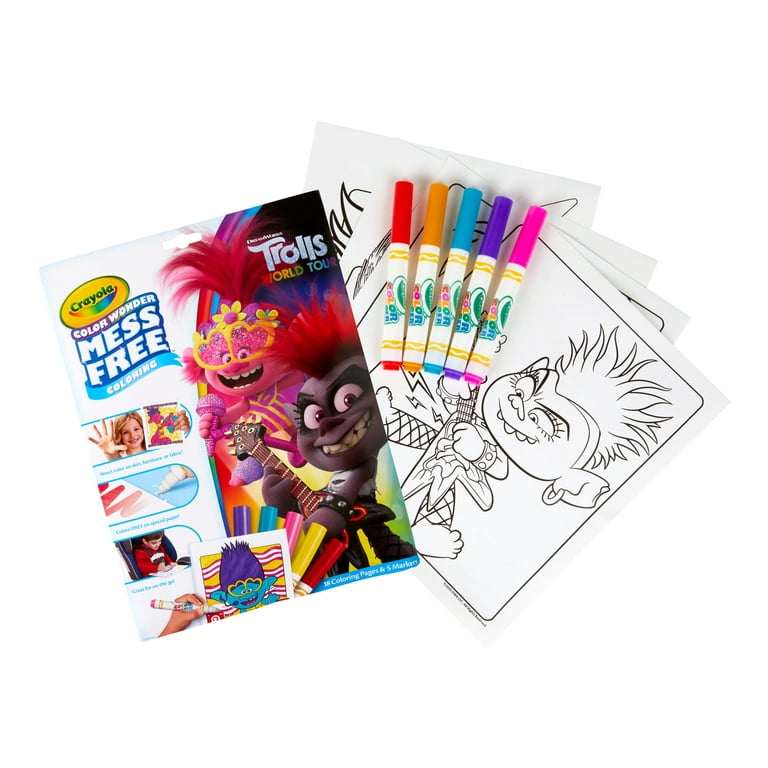 coloring pages of trolls movie