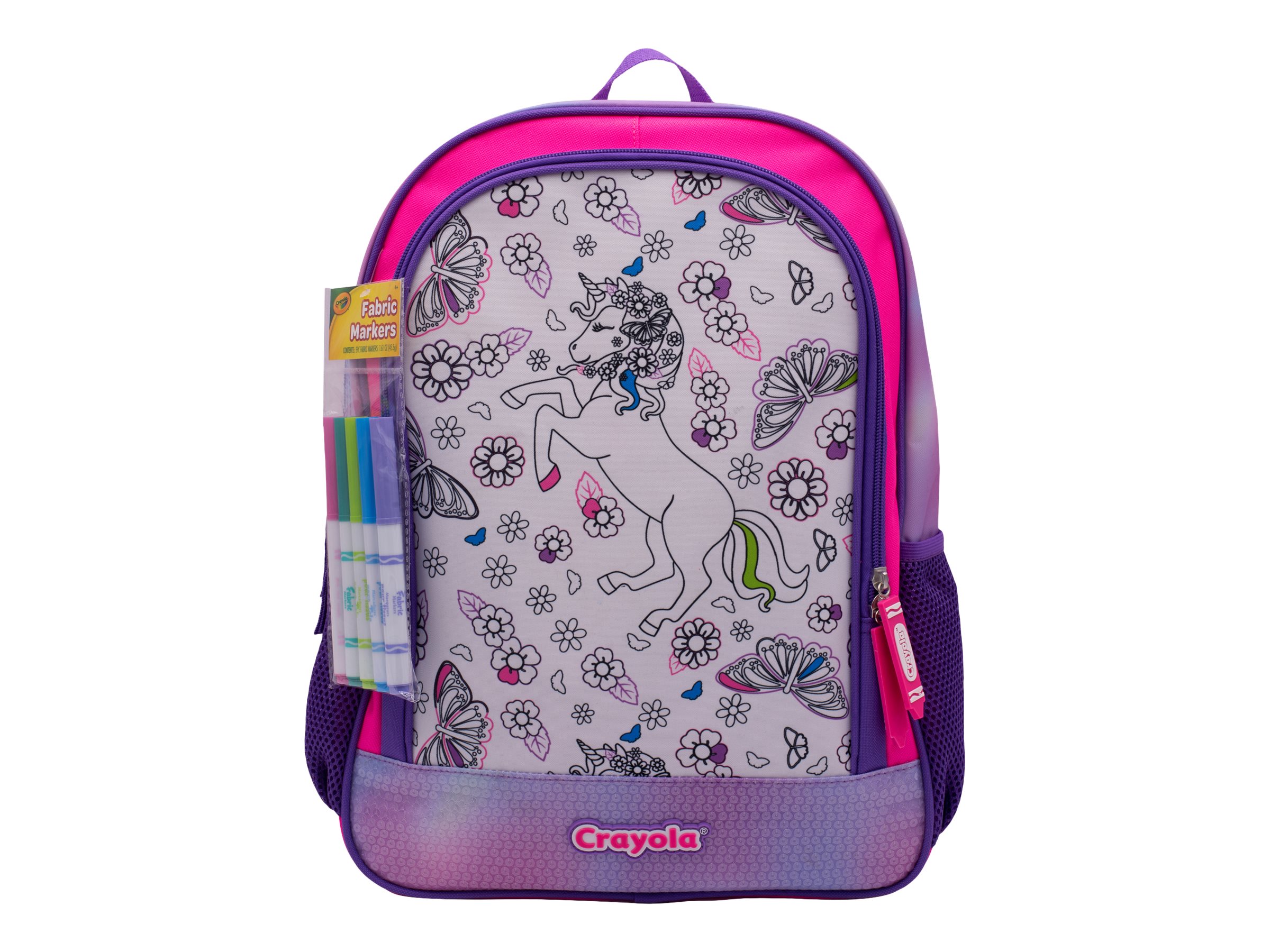 Crayola Color-Your-Own - Backpack - pink/purple - Walmart.com
