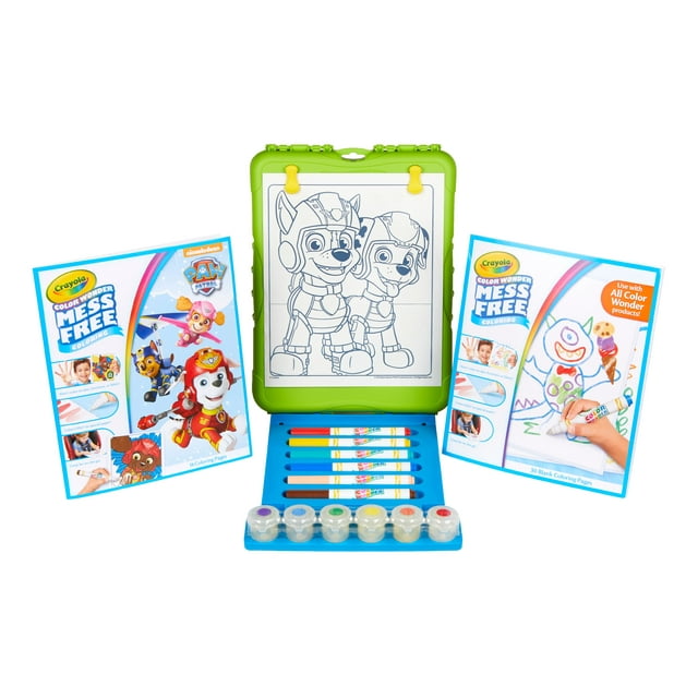 Crayola Paw Patrol Travel Easel Set: 30 Pages, Full Sized Markers ...