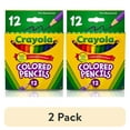 (2 pack) Crayola Colored Pencil Set, 12-Colors, Half-Size - Walmart.com