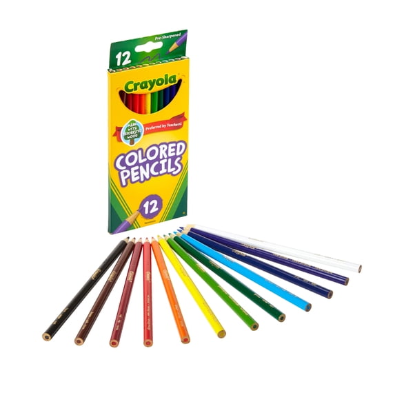 Crayola Colored Pencils, 12 Count, Full-Length, Sharp Leads - Walmart.com