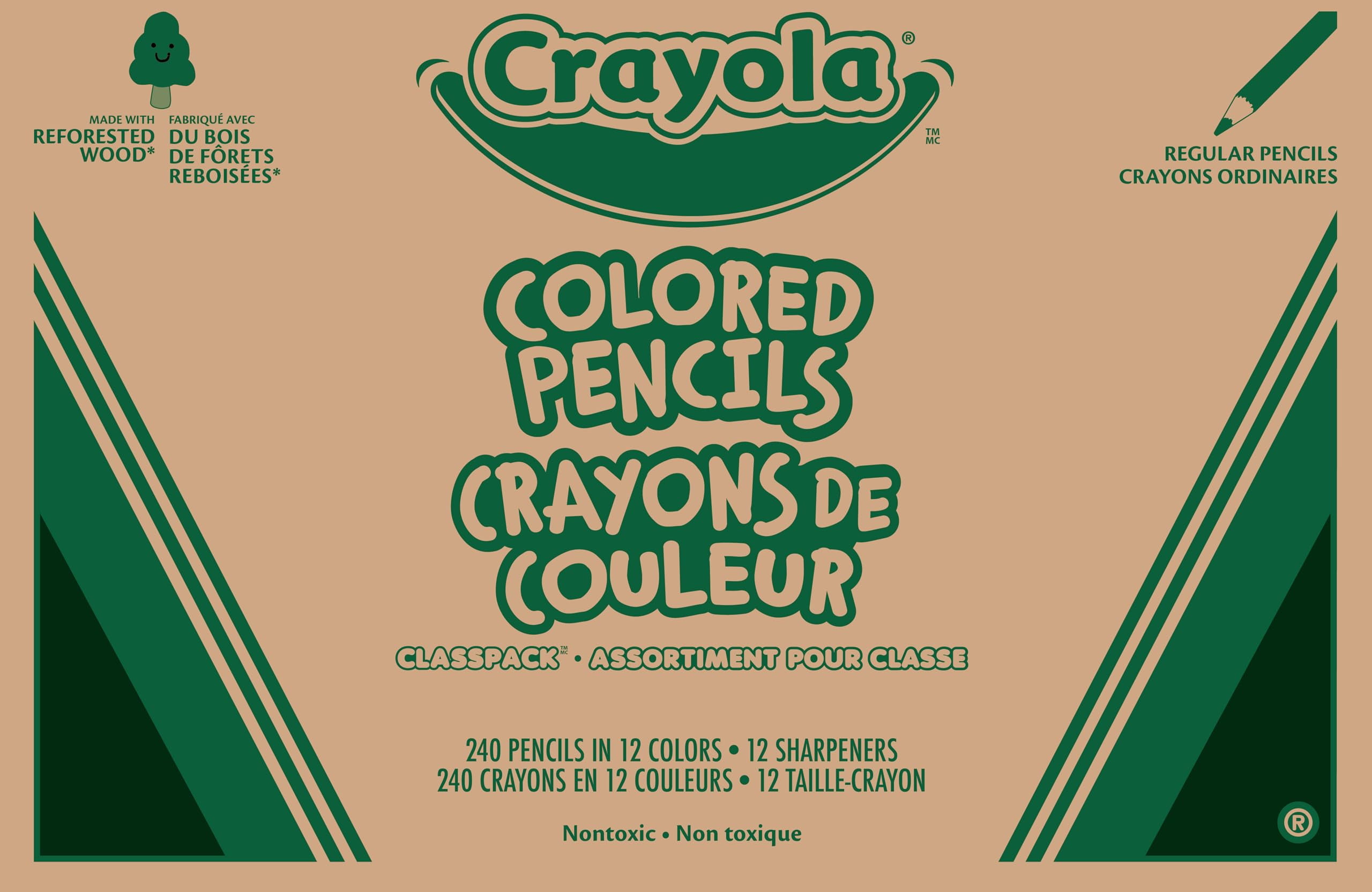 Crayola Colored Pencils Classpack (240ct), Bulk Colored Pencils for ...