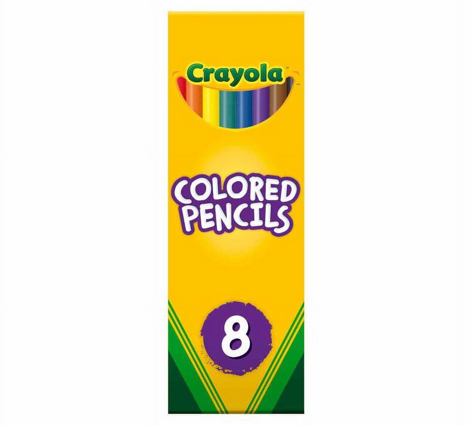 Crayola Colored Pencils, Long, 8 Count, 1 Pack of 2 Piece - Walmart.com