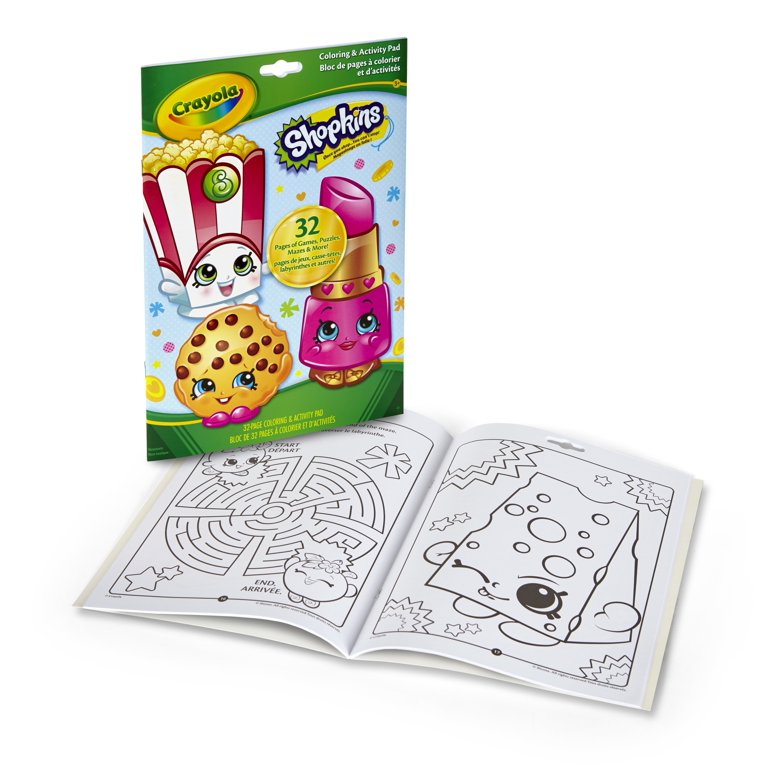 crayola giant coloring pages shopkins