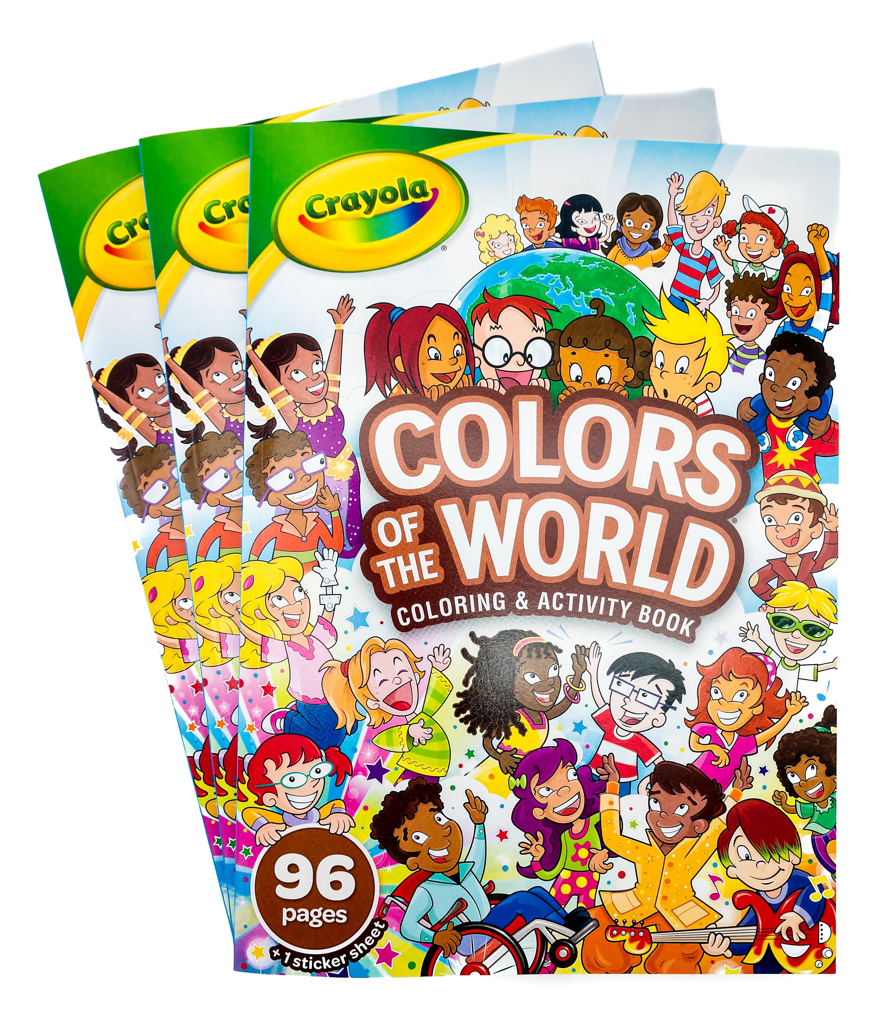 Crayola, Coloring and Activity Book, Colors of the World 96 pages, 3 ...