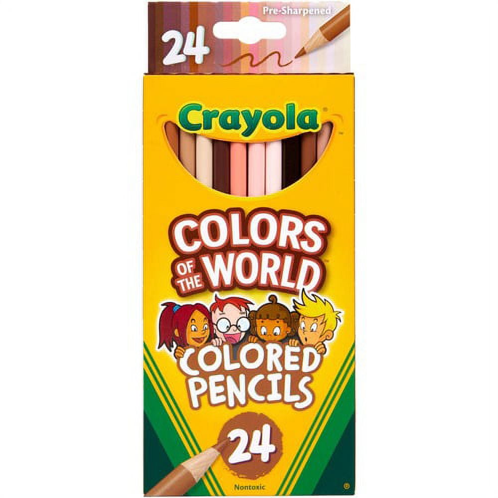 Crayola Colors of the World Colored Pencil - Assorted Lead - 24 / Pack ...