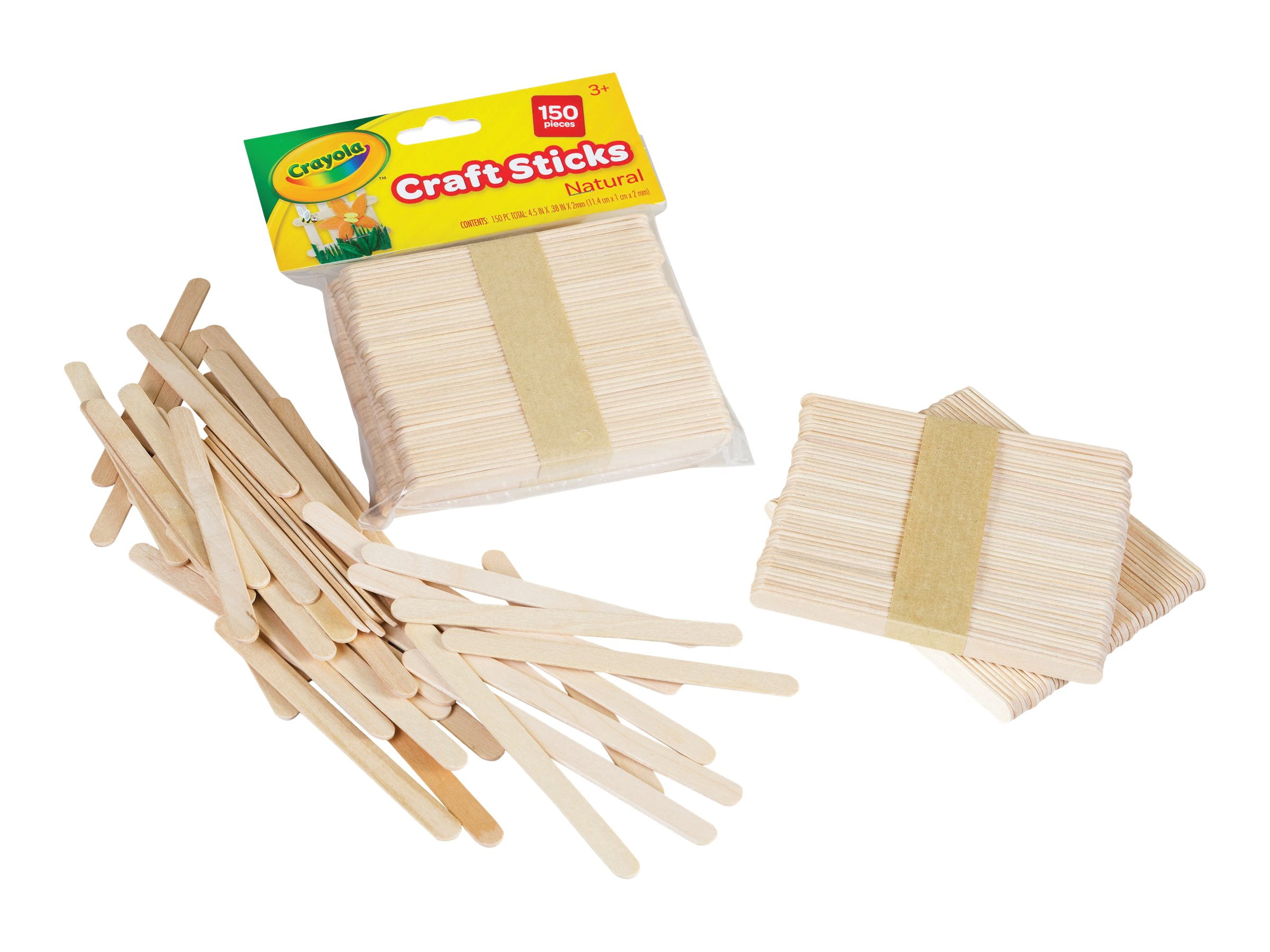 Crayola - Craft stick - natural (pack of 150) - Walmart.com