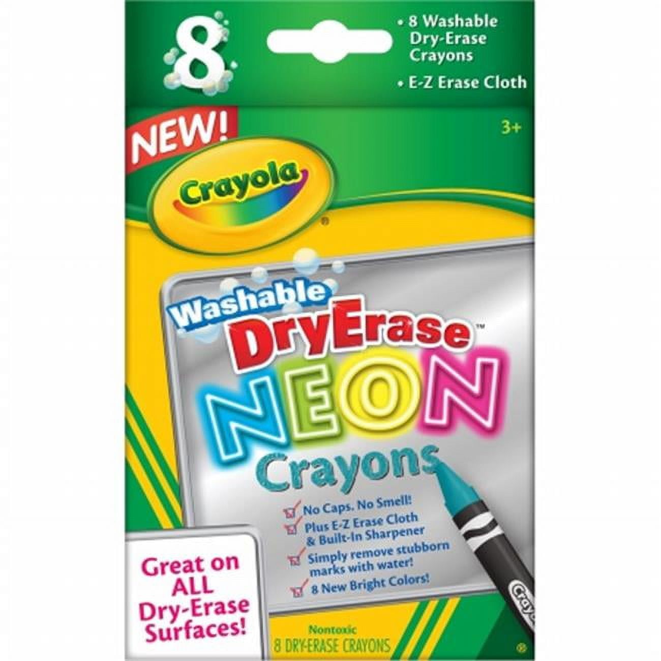 Crayola Crayola Dry Erase Neon Crayons 8/Pkg- - Walmart.com