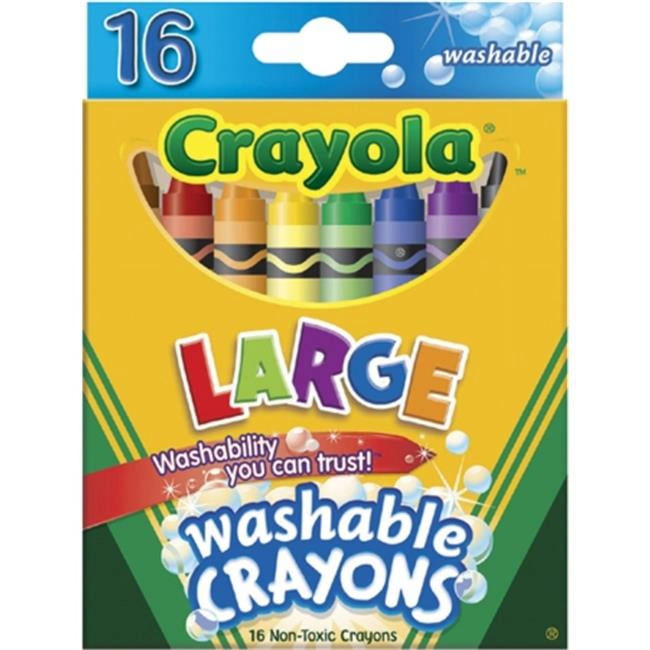 Crayola Crayola Large Washable Crayons - Walmart.com